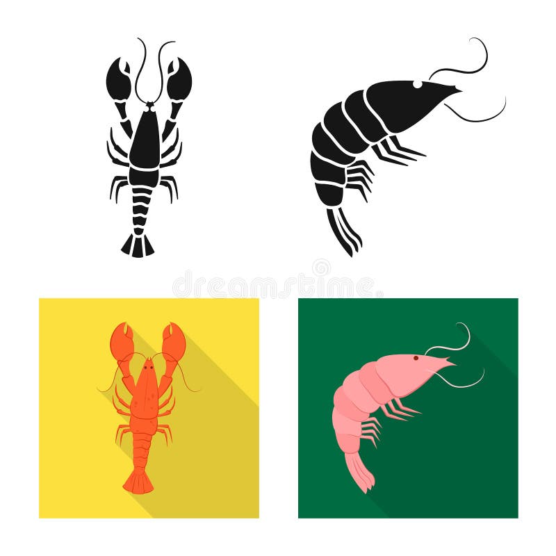 Vector Design of Appetizer and Ocean Logo. Collection of Appetizer and ...