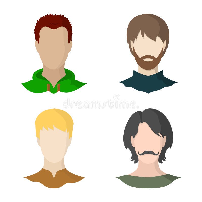 Vector Design of Avatar and Dummy Logo. Collection of Avatar and Figure ...