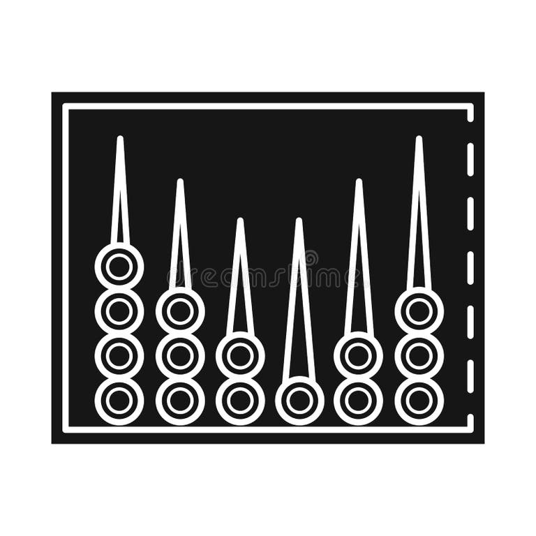 Vector Design of Backgammon and Game Logo. Set of Backgammon and ...