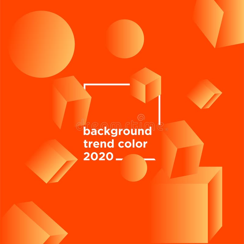 Vector Design Background Color Trend 2020 Stock Vector - Illustration ...