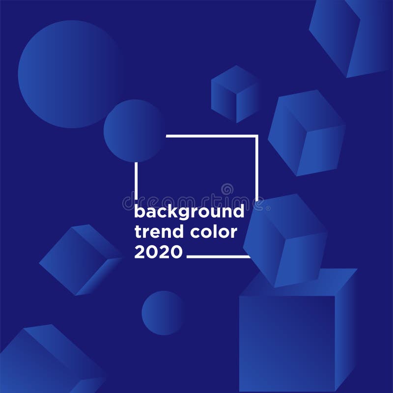 Vector Design Background Color Trend 2020 Stock Vector - Illustration ...