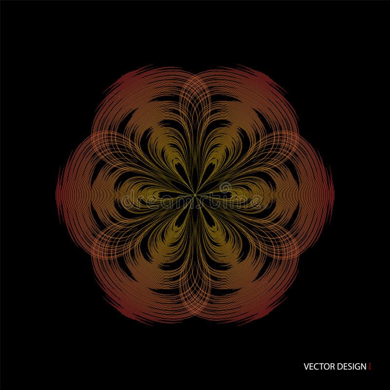 Vector Design Background. Round Modern Abstract Element Stock Vector ...