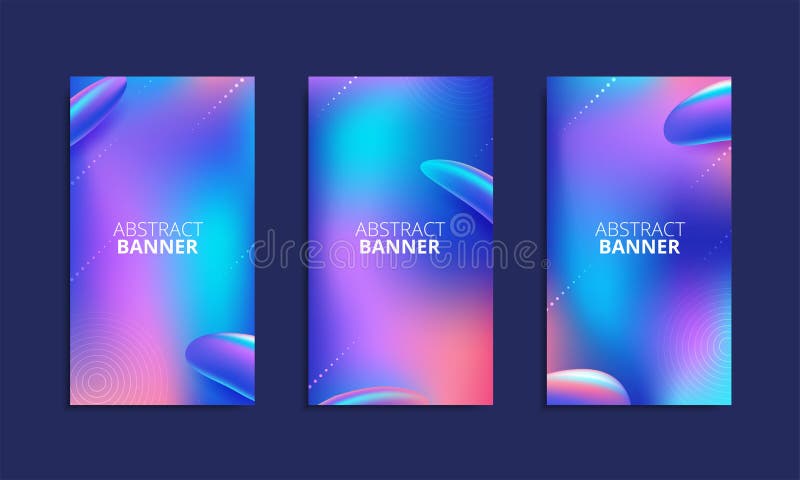 Vector Design Backgrounds for Social Media Stories Stock Vector ...