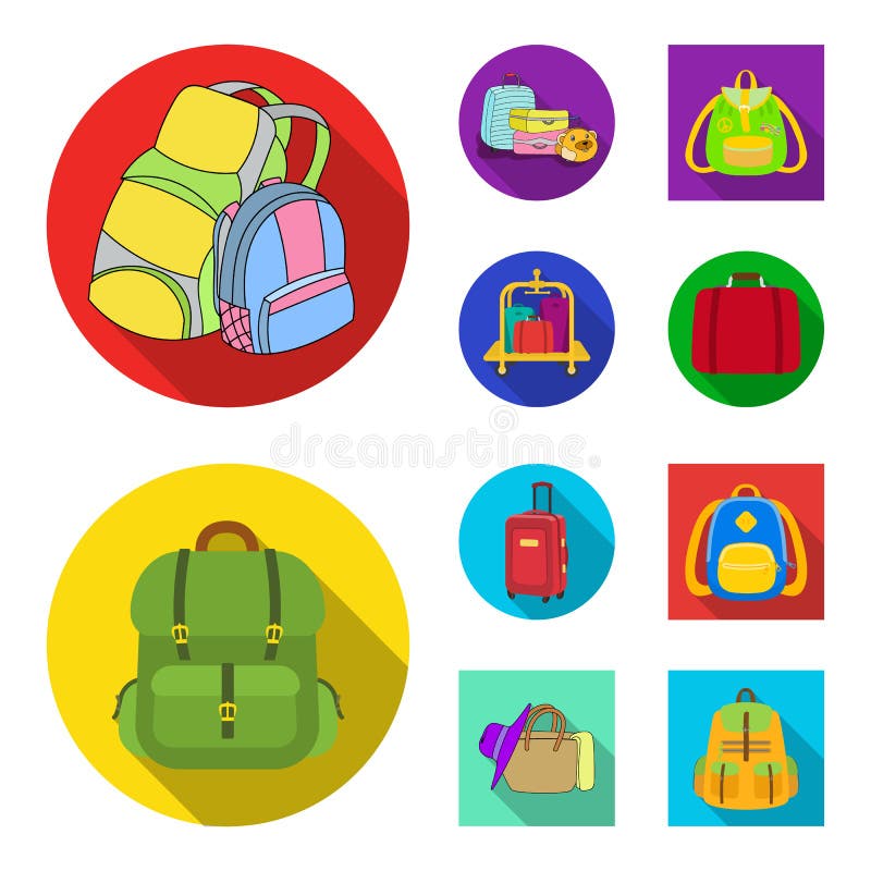 Vector Design of and Backpack Sign. Set of and Pack Stock Symbol for ...