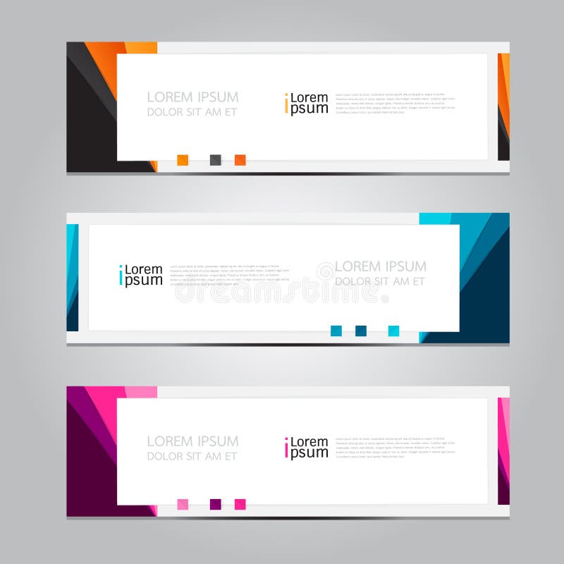 Vector Design Banner Background. Stock Vector - Illustration of clean ...