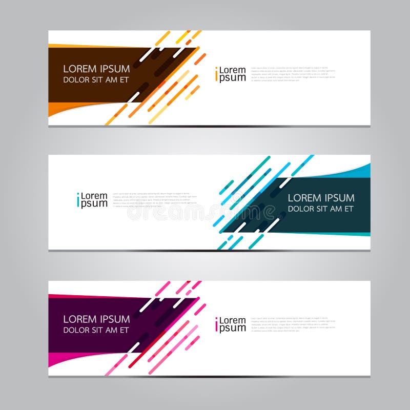 Vector Design Banner Background. Stock Vector - Illustration of clean ...