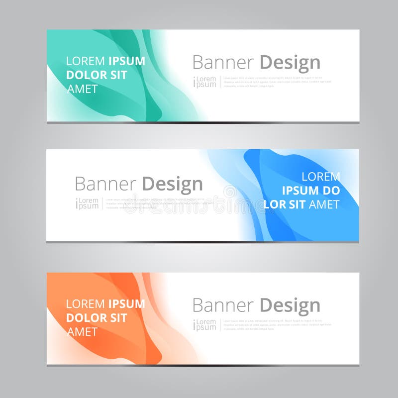 Vector Design Banner Template. Stock Vector - Illustration of creative ...