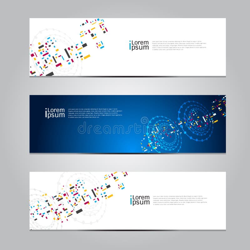Vector Design Banner Technology Background. Stock Vector - Illustration ...