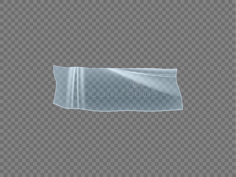 Vector Design of Blue Adhesive Tape on Transparent Background. Stock ...