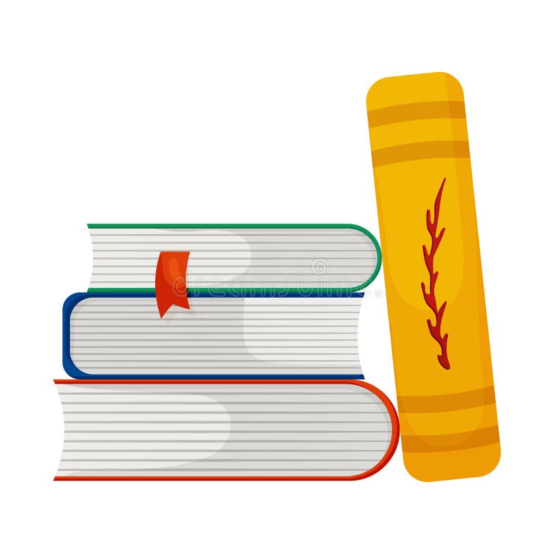 Vector Design of Book and Stack Symbol. Set of Book and Dictionary ...