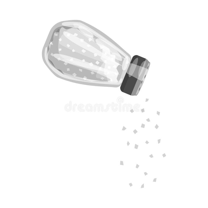 Vector Design of Bottle and Salt Logo. Set of Bottle and Pack Stock ...