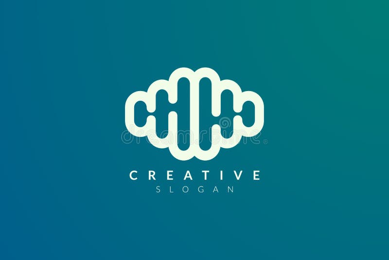 Simple Brain Design, Simple Logo Style, Modern Icon and Symbol Stock ...
