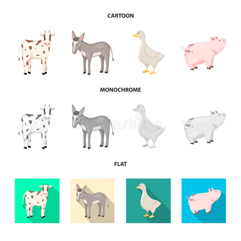 Vector Design of Breeding and Kitchen Sign. Collection of Breeding and ...