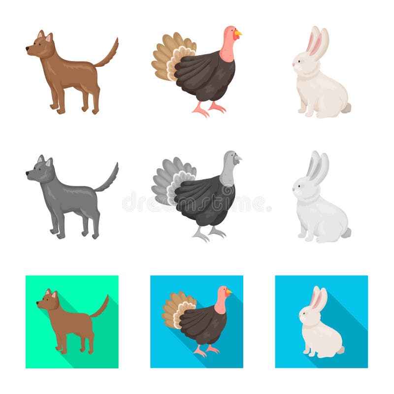 Vector Design of Breeding and Kitchen Sign. Collection of Breeding and ...