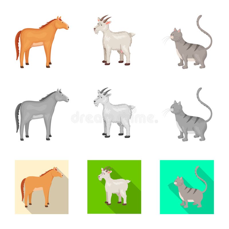 Vector Design of Breeding and Kitchen Symbol. Collection of Breeding ...