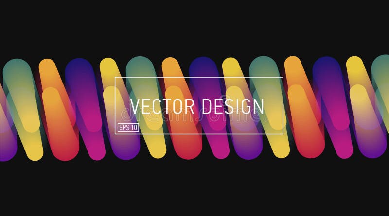 Vector Design Bright Abstract Graphic of Colourful Lights Stock Vector ...