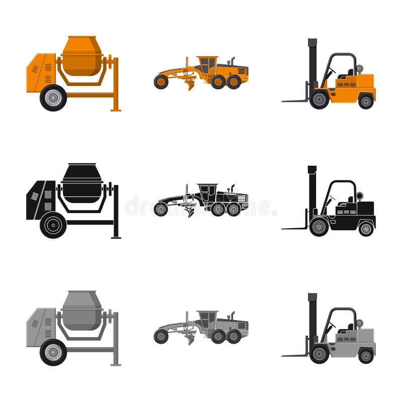 Vector Design of Build and Construction Sign. Set of Build and ...