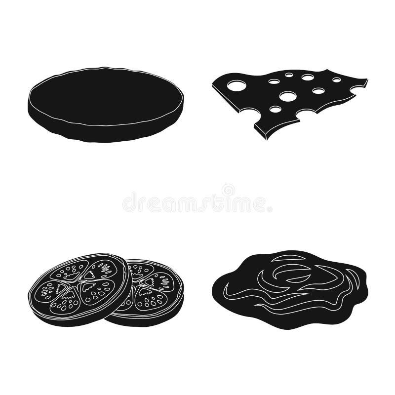 Vector Design of Burger and Sandwich Icon. Set of Burger and Slice ...