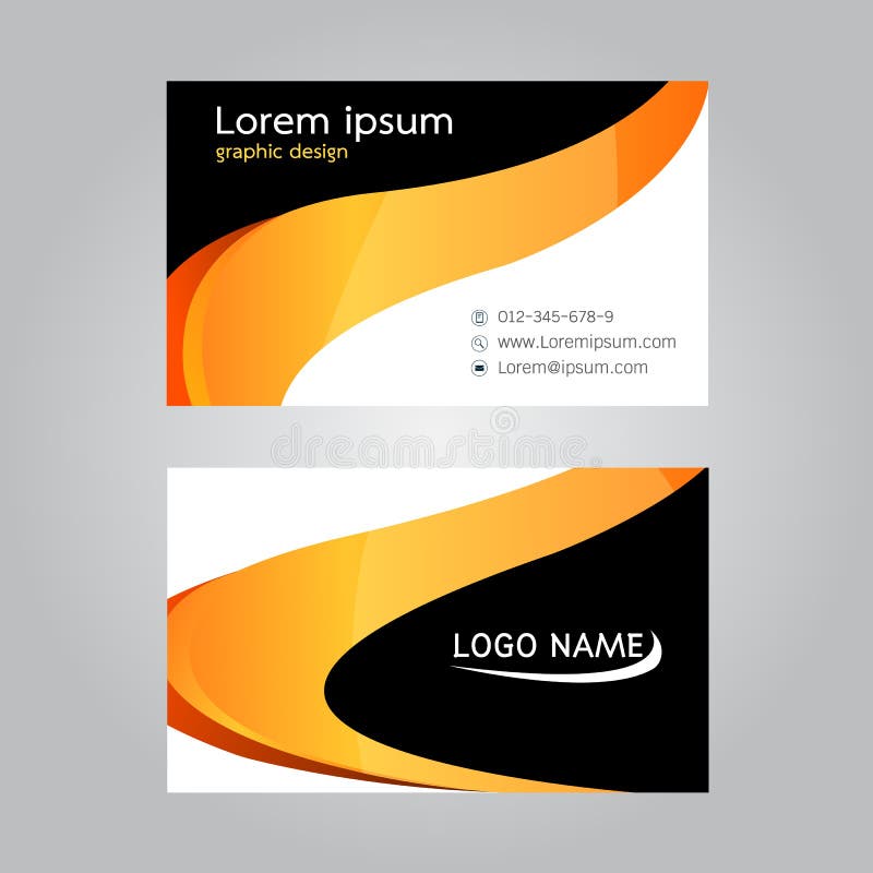 Vector Design Business Card Stock Vector - Illustration of advertise ...