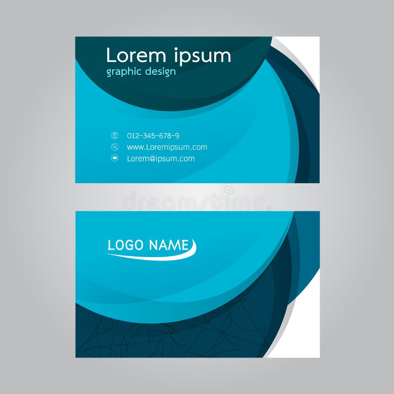 Vector Design Business Card Stock Vector - Illustration of eps10 ...