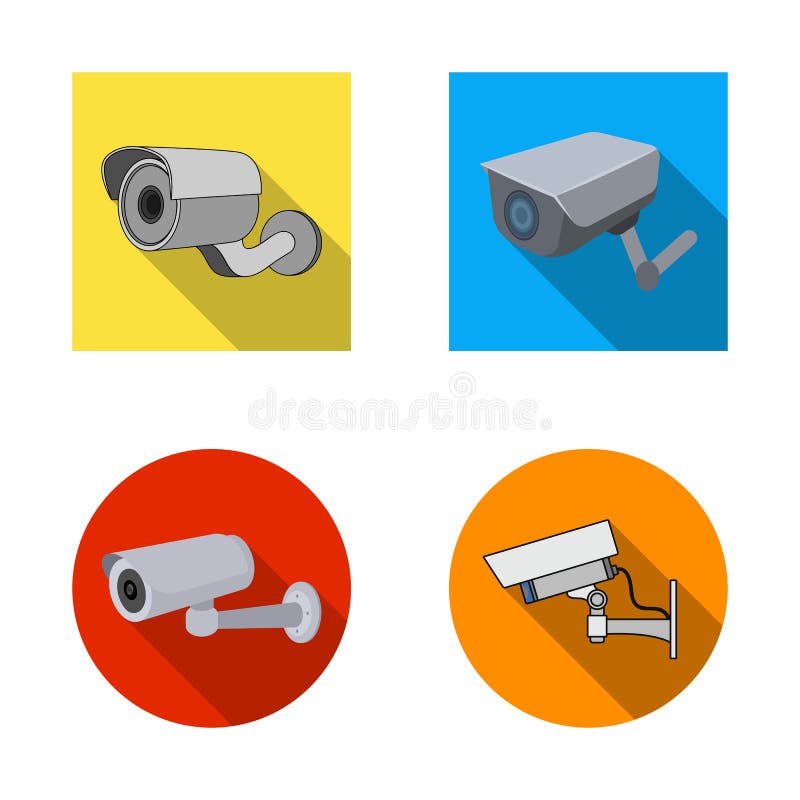 Vector Design of Camcorder and Camera Logo. Set of Camcorder and ...