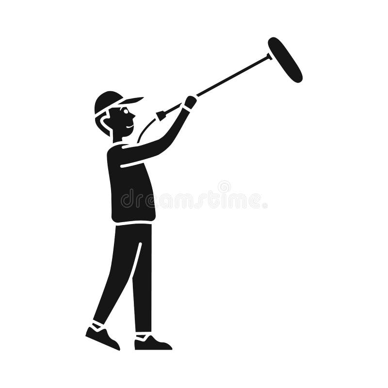 Vector Design of Cameraman and Light Symbol. Web Element of Cameraman ...