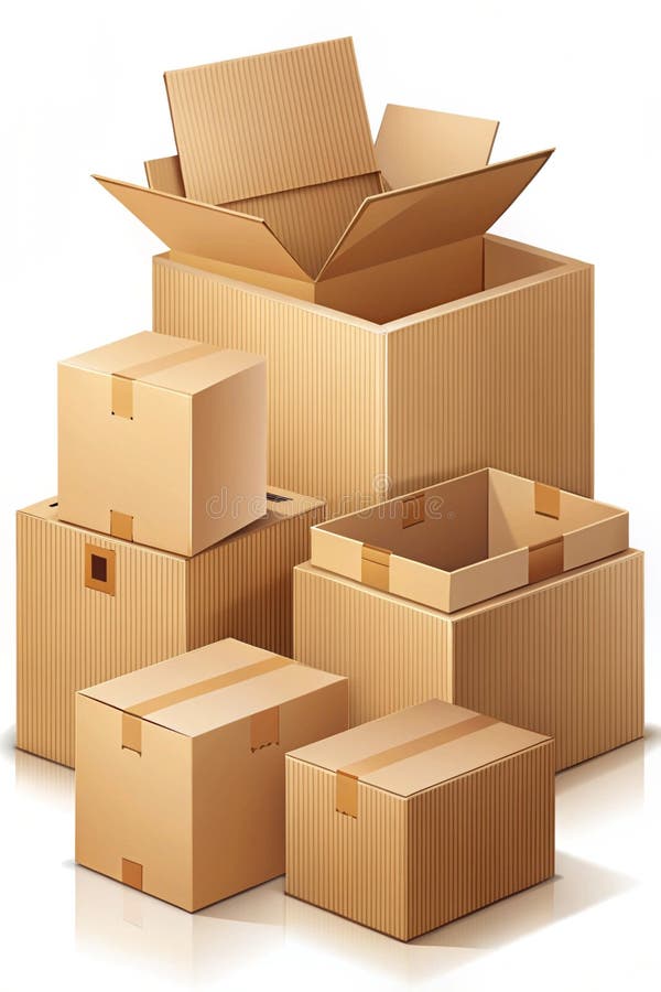 Vector Cardboard Graphics stock illustration. Illustration of ...