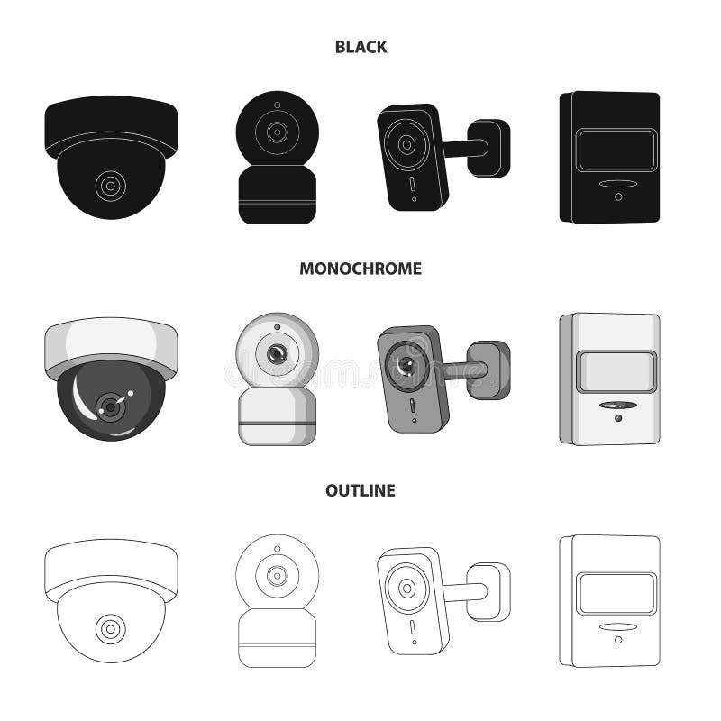 Vector Design of Cctv and Camera Icon. Set of Cctv and System Vector ...