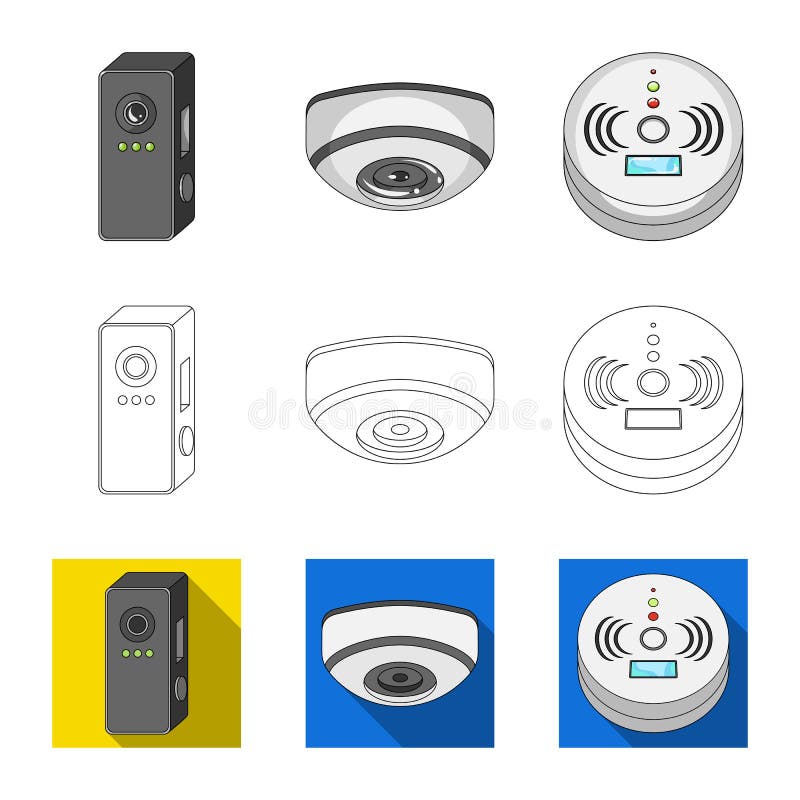 Vector Design of Cctv and Camera Icon. Set of Cctv and System Vector ...