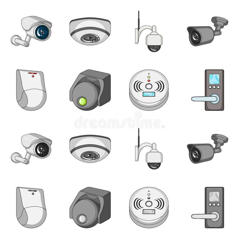 Vector Design of Cctv and Camera Symbol. Set of Cctv and System Vector ...
