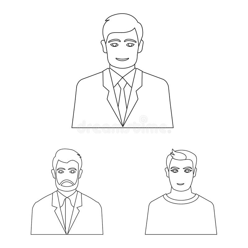 Isolated Object Of Character And Avatar Icon Collection Of Character