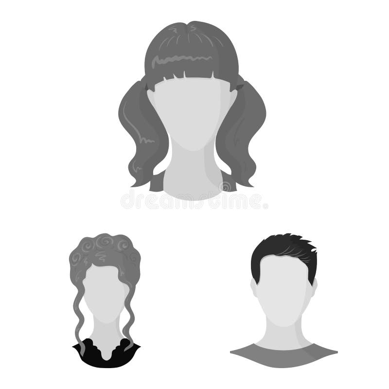 Vector Design of Character and Profile Icon. Collection of Character ...