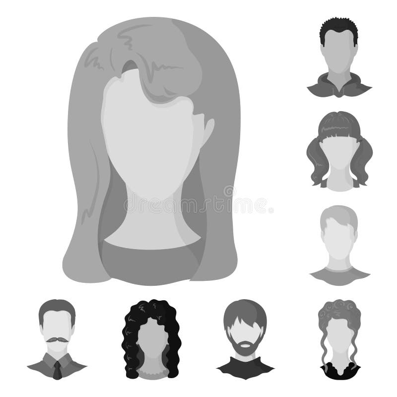 Vector Design of Character and Profile Logo. Set of Character and Dummy ...