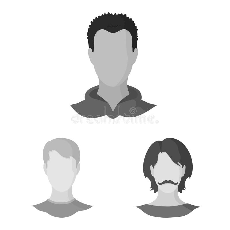Vector Design of Character and Profile Logo. Set of Character and Dummy ...