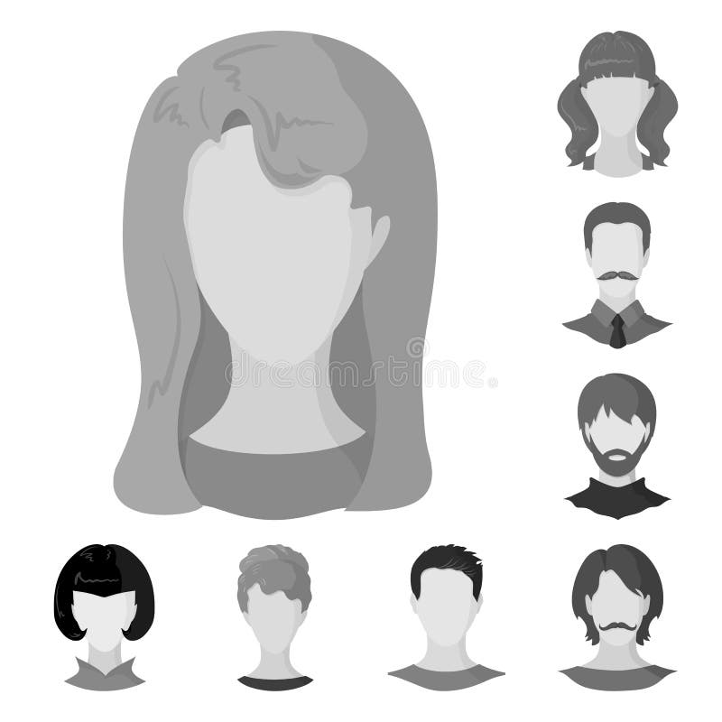 Vector Design of Character and Profile Symbol. Collection of Character ...