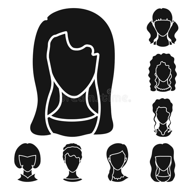 Vector Design of Character and Profile Symbol. Set of Character and ...