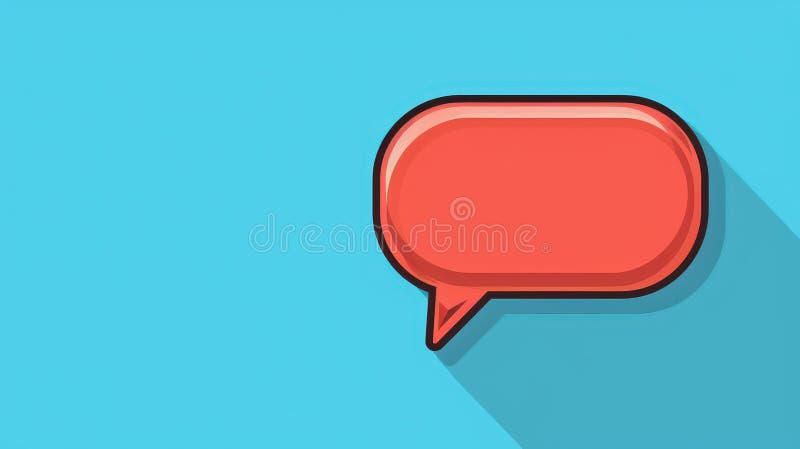 Vector Design of a Chat Bubble Icon for Messaging and Chatting. Digital ...