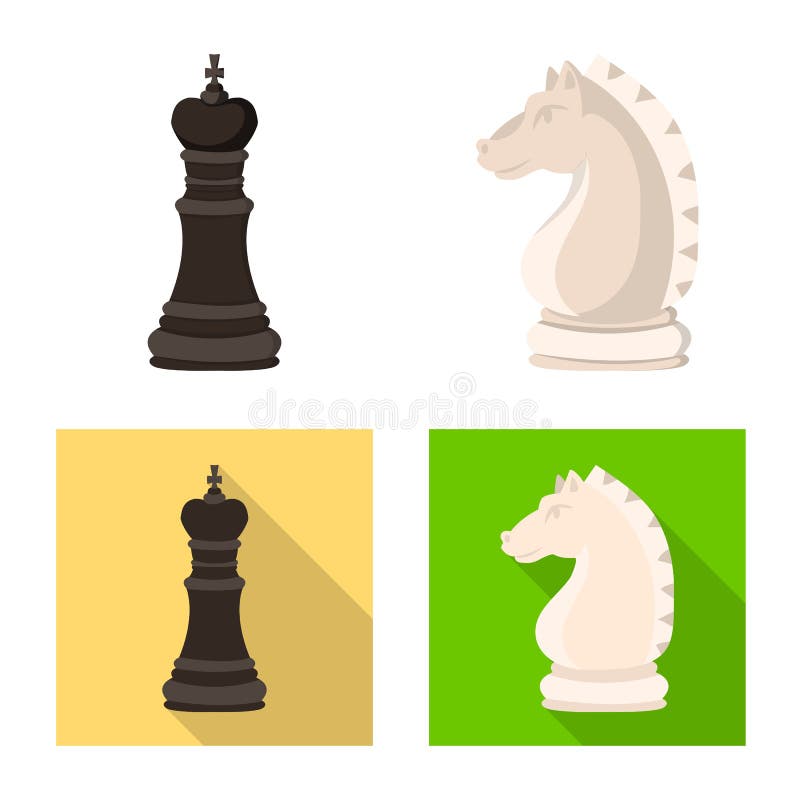 Vector Design of Checkmate and Thin Icon. Collection of Checkmate and ...