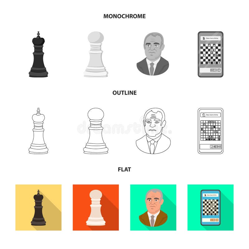 Vector Design of Checkmate and Thin Logo. Collection of Checkmate and ...