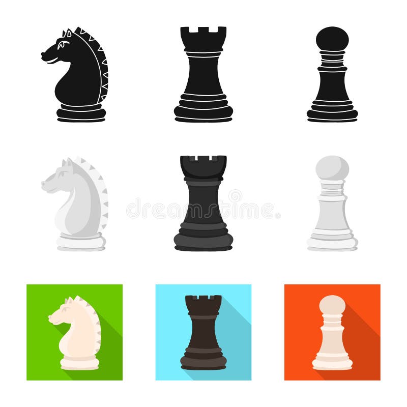 Vector Design of Checkmate and Thin Logo. Set of Checkmate and Target ...