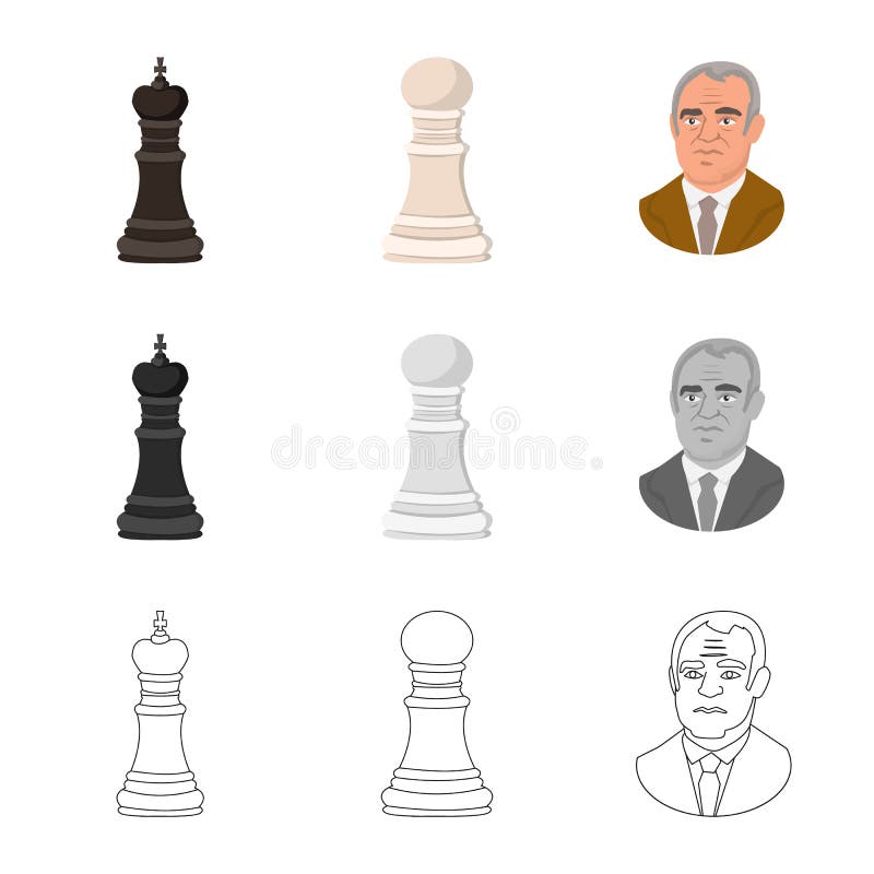 Vector Design of Checkmate and Thin Logo. Set of Checkmate and Target ...