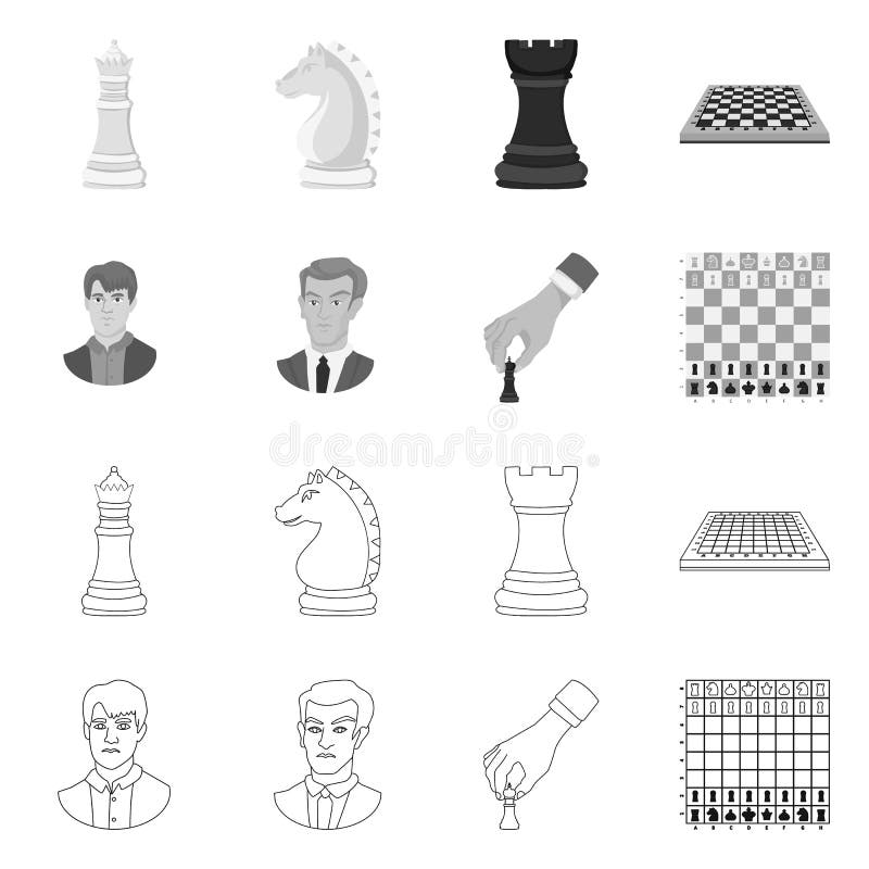Vector Design of Checkmate and Thin Symbol. Collection of Checkmate and ...