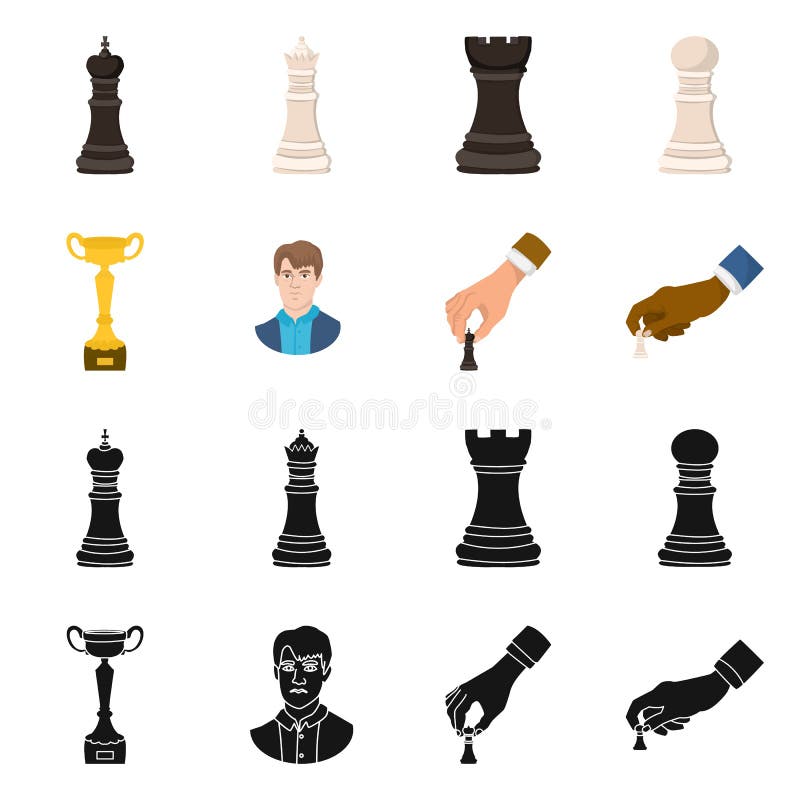 Vector Design Of Checkmate And Thin Symbol. Set Of Checkmate And Target ...