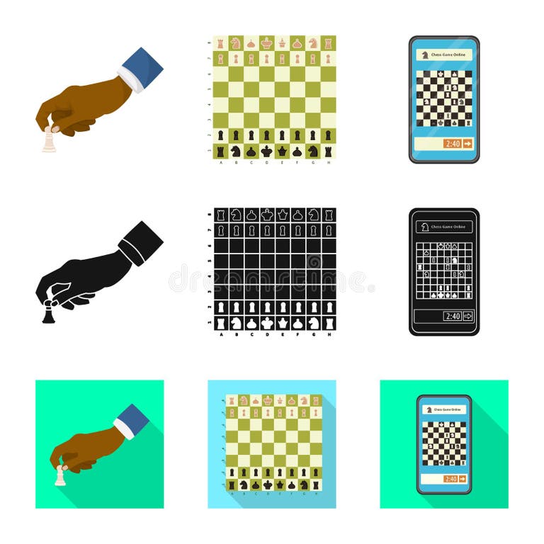 Vector Design of Checkmate and Thin Symbol. Set of Checkmate and Target ...