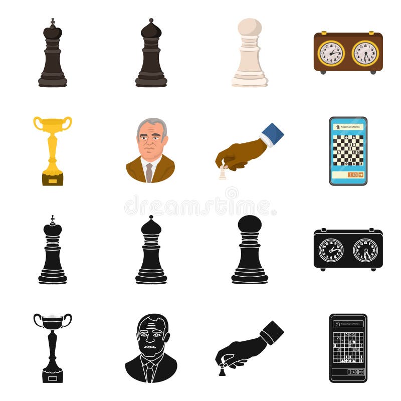 Vector Design of Checkmate and Thin Symbol. Set of Checkmate and Target ...