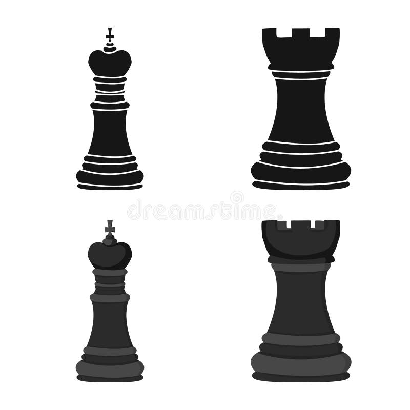 Vector Design of Checkmate and Thin Symbol. Set of Checkmate and Target ...