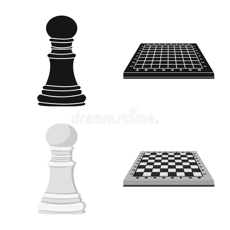 Vector Design of Checkmate and Thin Symbol. Set of Checkmate and Target ...