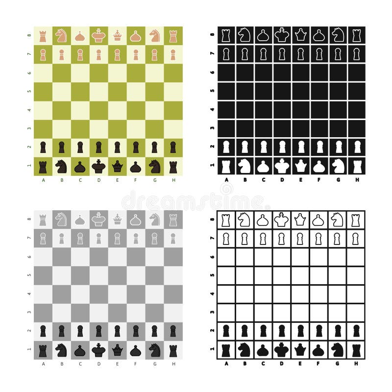 Isolated Object of Chessboard and Board Symbol. Collection of ...
