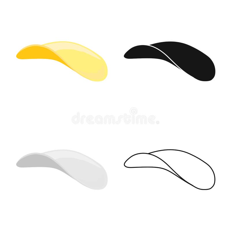 Vector Design of Chip and Slice Icon. Web Element of Chip and Food ...