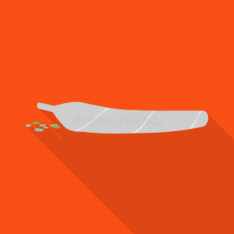 Isolated Object of Cigarette and Marijuana Symbol. Graphic of Cigarette ...